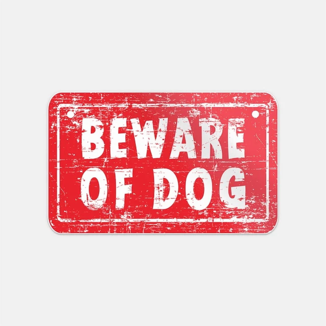 DOPASTICKER Beware Of Dog Sticker Decal Phone Decal Water Bottle ...
