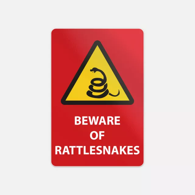DOPASTICKER Beware Of Rattlesnakes Sticker Decal Phone Decal Water ...