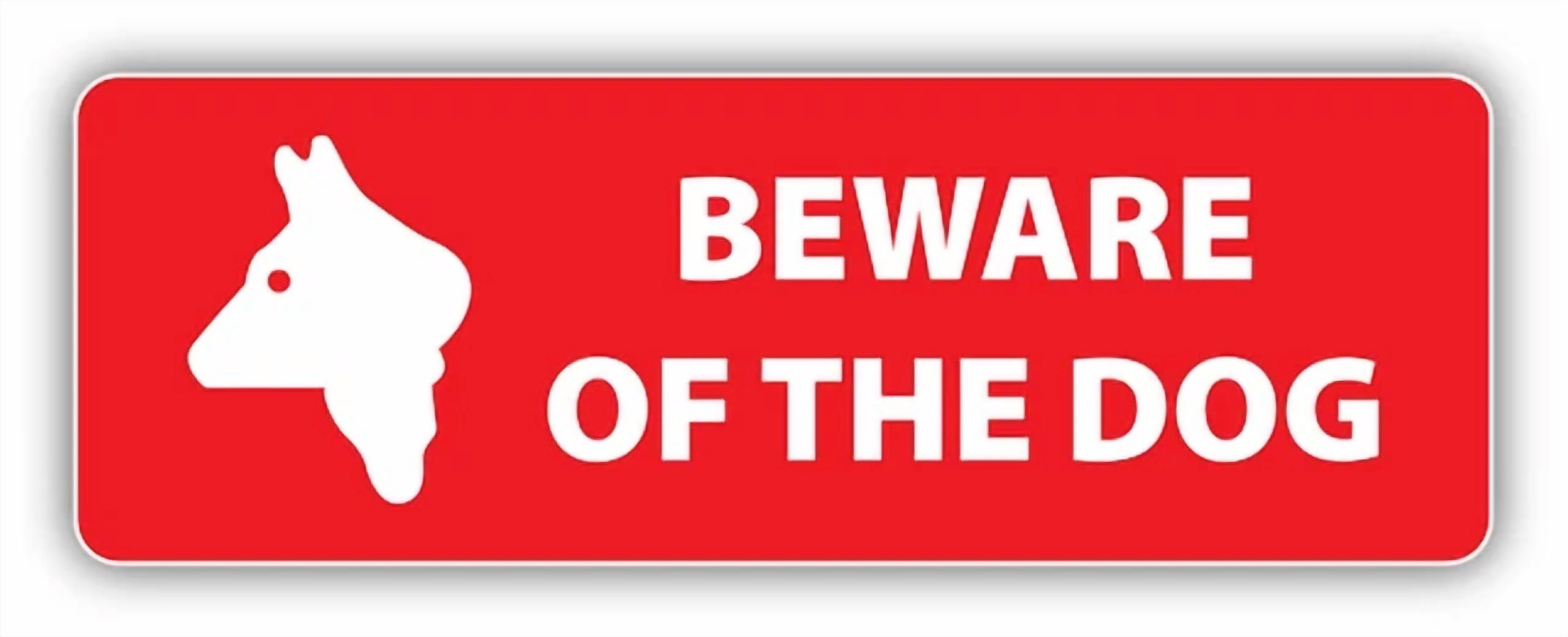 DOPASTICKER Beware Of The Dog Sticker Decal Phone Decal Water Bottle ...