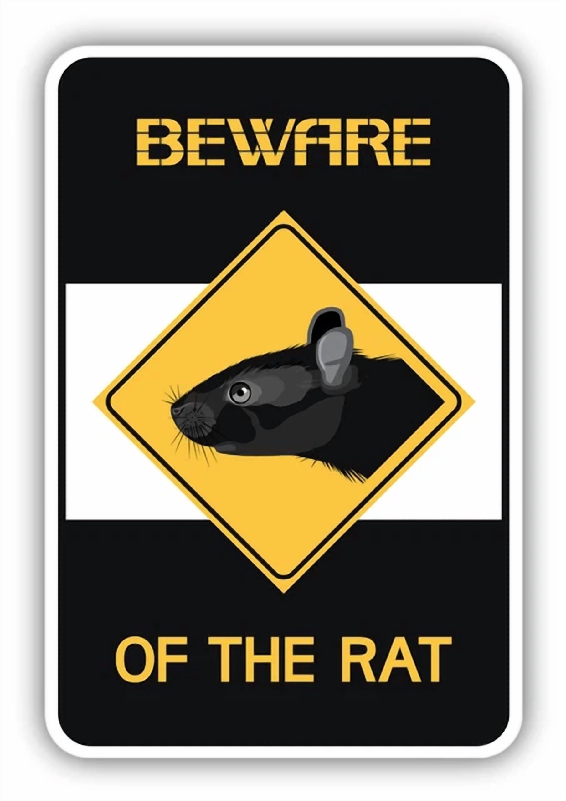 DOPASTICKER Beware Of The Rat Sticker Decal Phone Decal Water Bottle ...