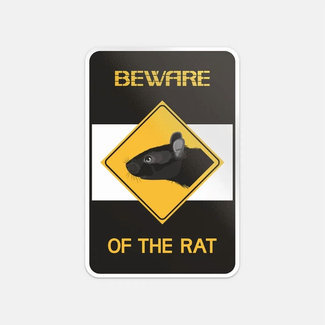DOPASTICKER Beware Of The Rat Sticker Decal Phone Decal Water Bottle ...