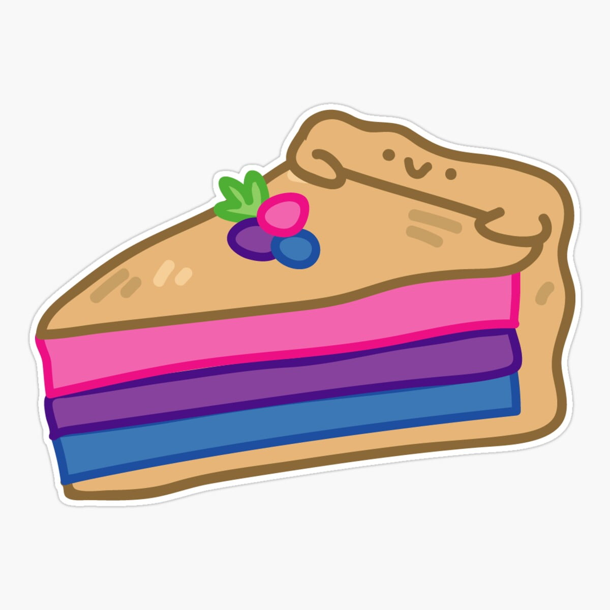 DOPASTICKER Bi Pie Sticker, Phone Sticker Water Bottle Sticker Car ...