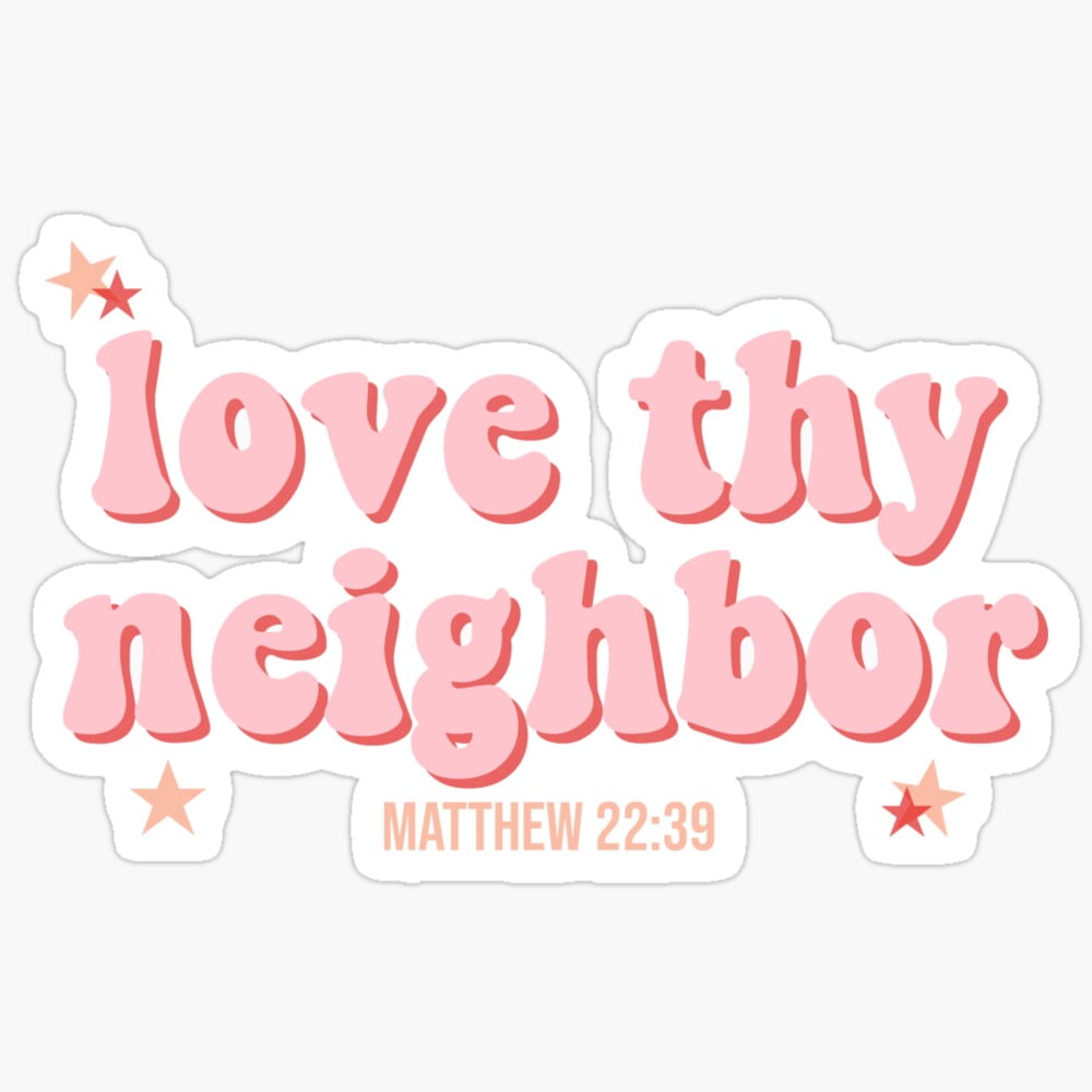 DOPASTICKER Bible Verse - Matthew 22:39 - Perfect Birthday Gift ...