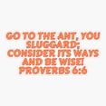 DOPASTICKER Bible Verse Proverbs 6:6 Sticker, Phone Sticker Car ...