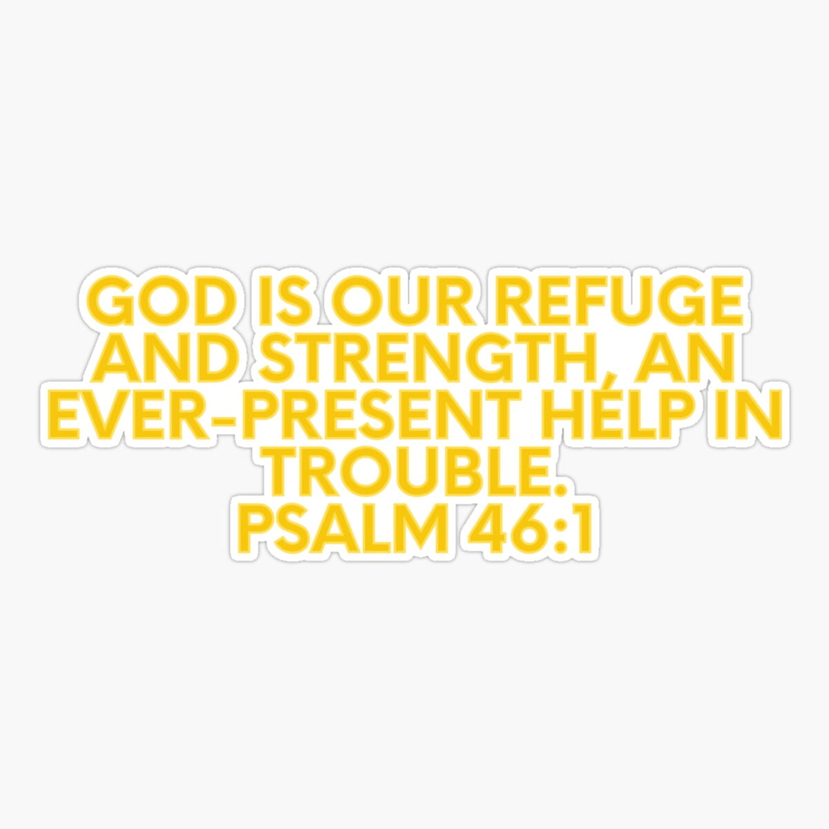 DOPASTICKER Bible Verse Psalm 461 Sticker, Phone Sticker Car Sticker ...