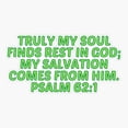 DOPASTICKER Bible Verse Psalm 62:1 Sticker, Phone Sticker Car Stickers ...