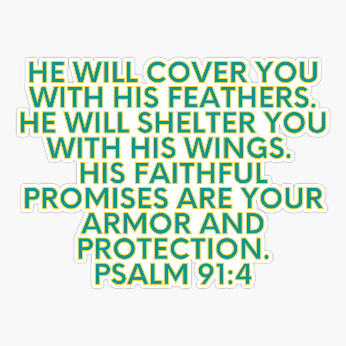 DOPASTICKER Bible Verse Psalm 914 Sticker, Phone Sticker Car Sticker ...
