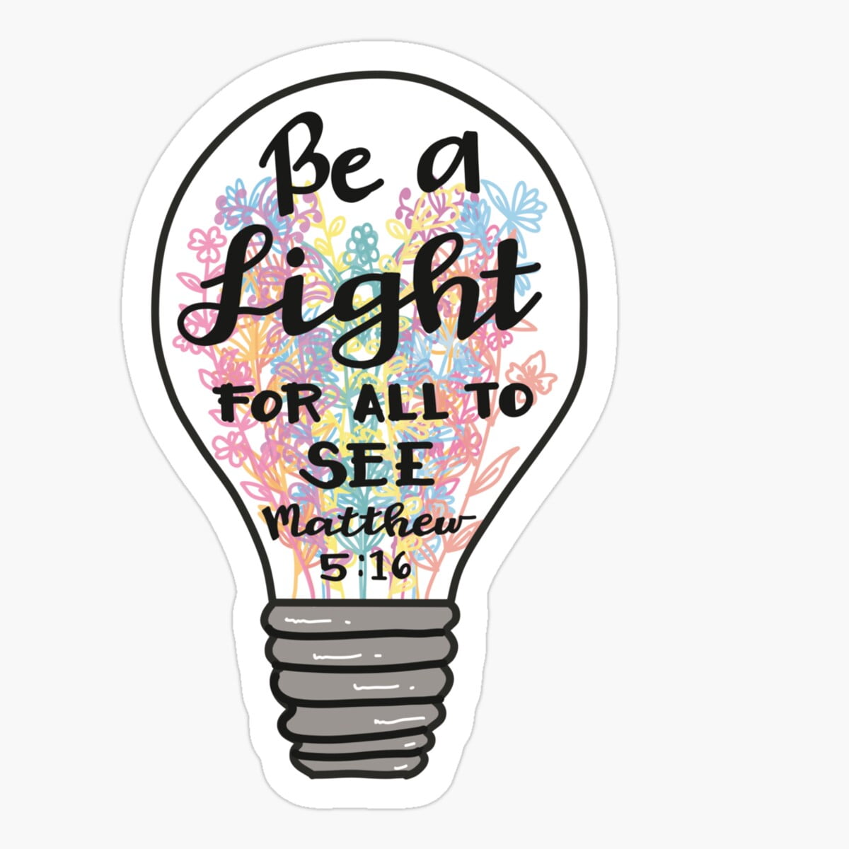 DOPASTICKER Bible Verse Sticker Matthew 5:16 Sticker, Phone Sticker Car ...