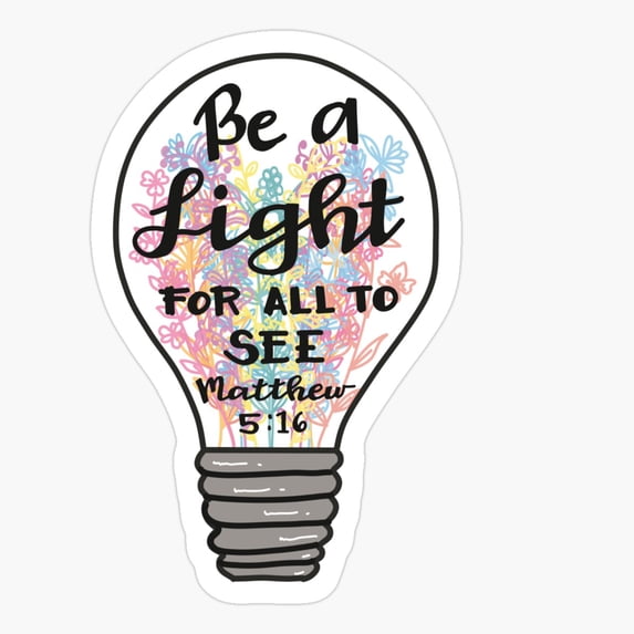 DOPASTICKER Bible Verse Sticker Matthew 5:16 Sticker, Phone Sticker Car ...