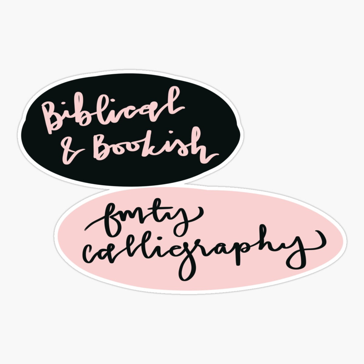 DOPASTICKER Biblical & Bookish, Fmty Calligraphy Sticker, Phone Sticker ...