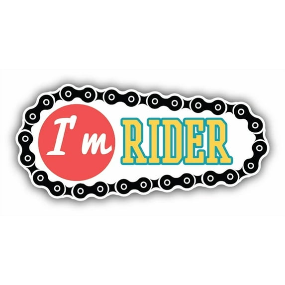 DOPASTICKER Bicycle Club Badge I'M Rider Sticker Decal Phone Decal ...