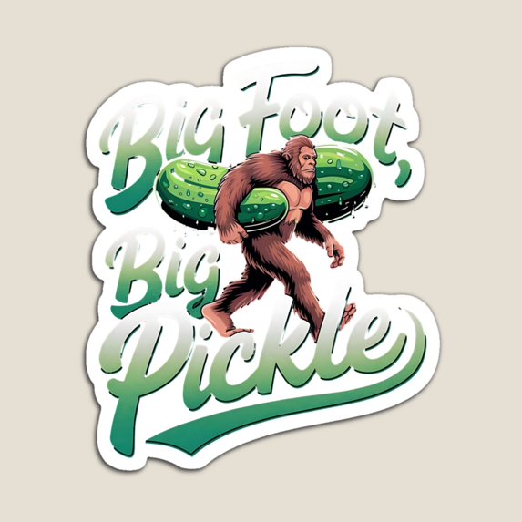 DOPASTICKER Big Foot Pickle - Pickle Power - Dill Pickle Squad - Pickle ...