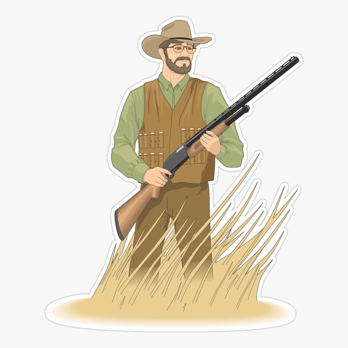 DOPASTICKER Big Game Hunter Sticker, Phone Sticker Car Stickers ...