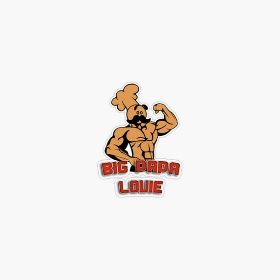 DOPASTICKER Big Papa Louie Sticker, Phone Sticker Water Bottle Sticker ...