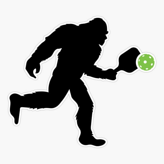 DOPASTICKER Bigfoot Sasquatch Pickleball Sticker, Phone Sticker Water ...
