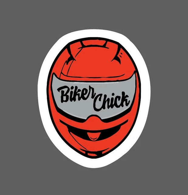 DOPASTICKER Bik.Er Chick Sticker Bik.E Ride Travel Sticker Phone ...