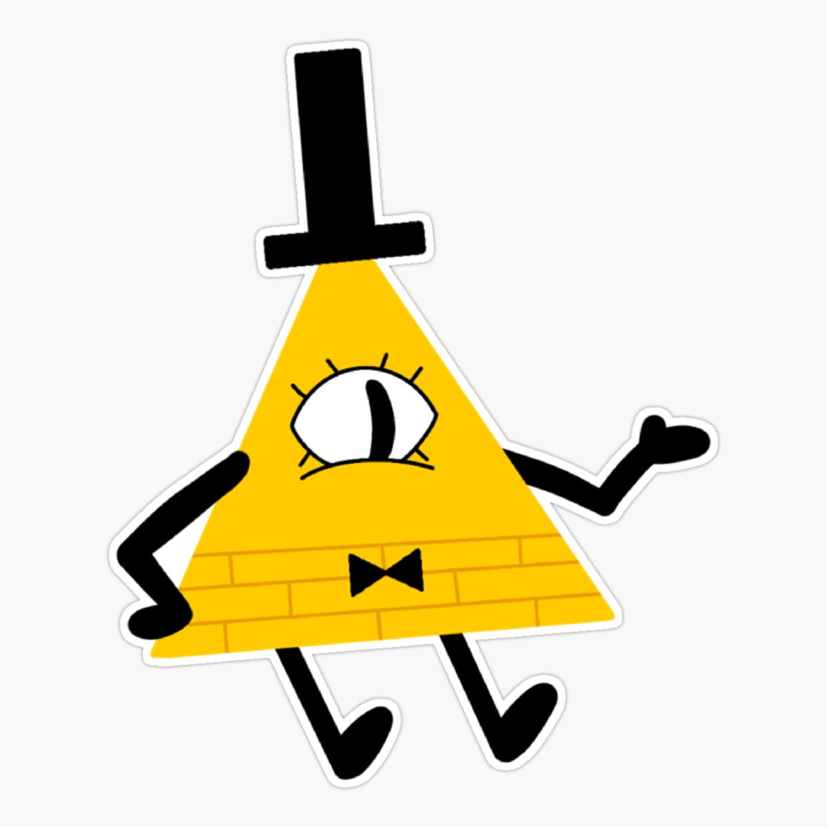 DOPASTICKER Bill Cipher (V4) Sticker, Phone Sticker Car Stickers ...