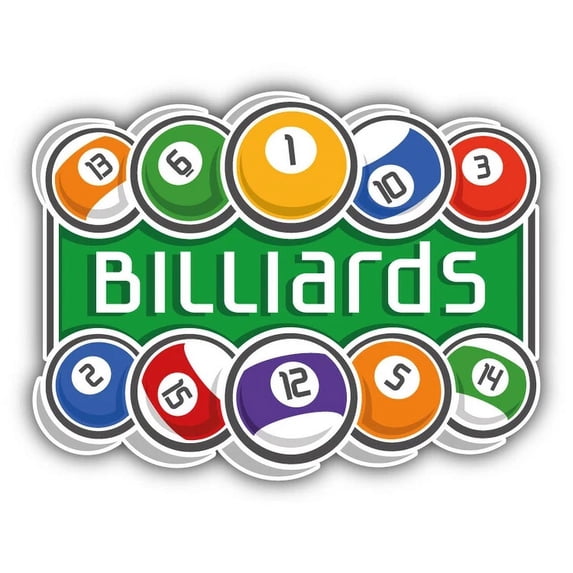 DOPASTICKER Billiards Label Car Sticker Phone Decal Water Bottle ...
