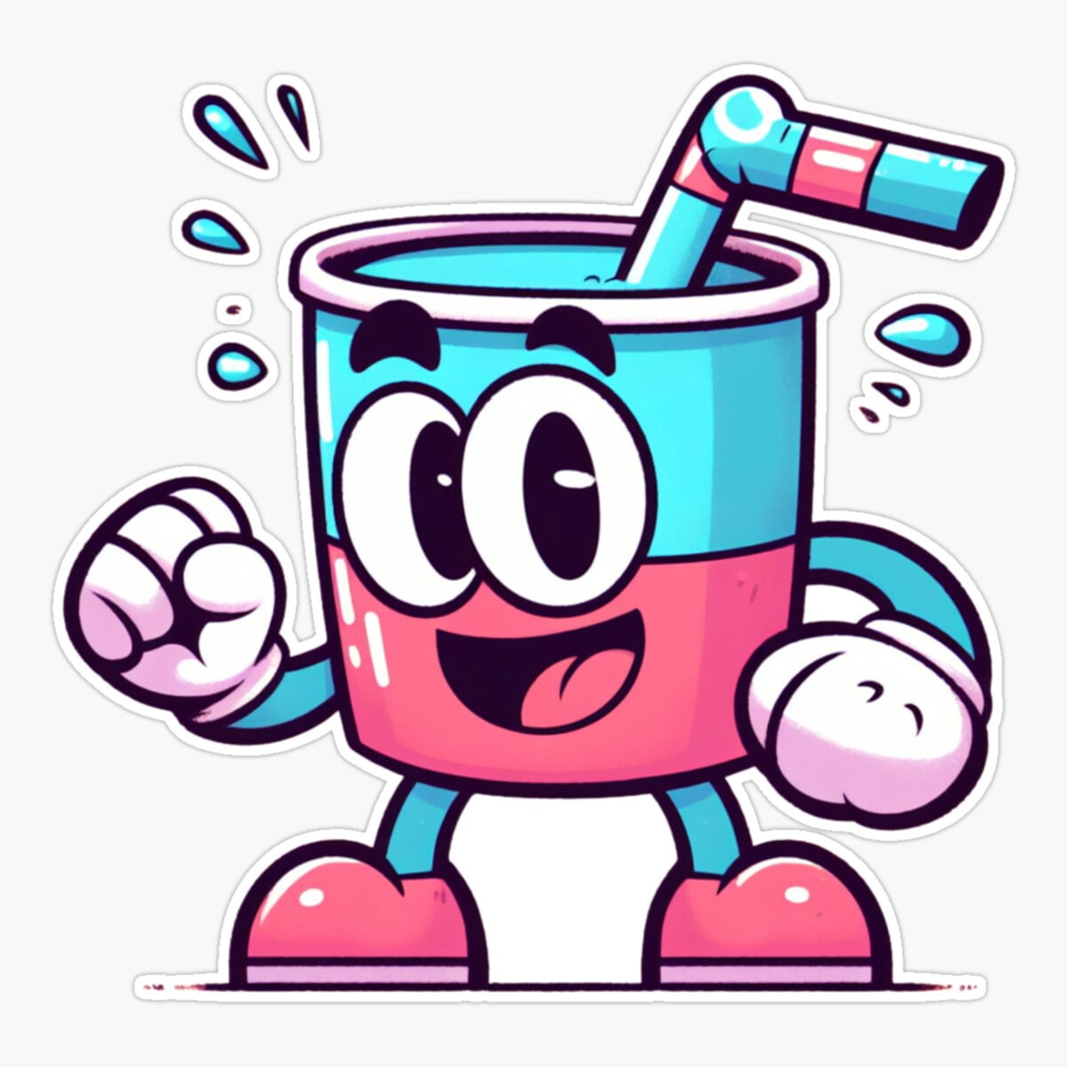 DOPASTICKER Billy The Beverage Sticker, Phone Sticker Water Bottle ...