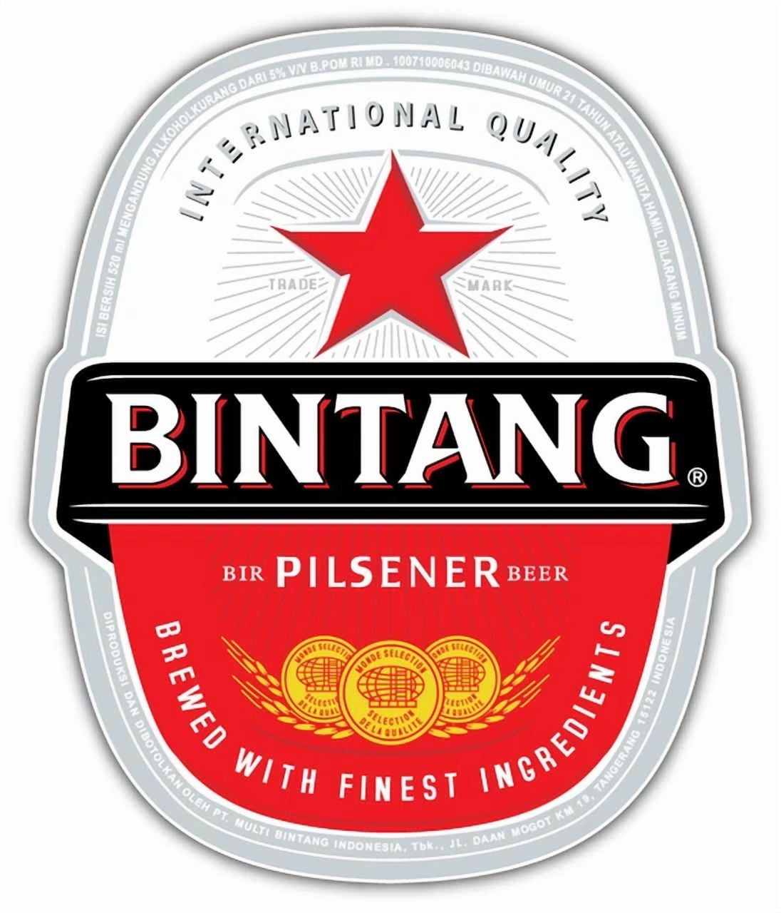 DOPASTICKER Bintang Bier Logo Sticker Decal Phone Decal Water Bottle ...