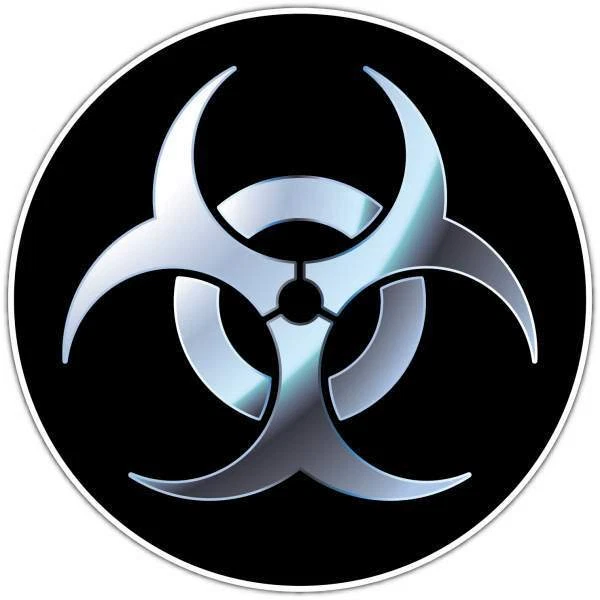 DOPASTICKER Biohazard Biological Hazard Sign Car Window Locker Sticker ...