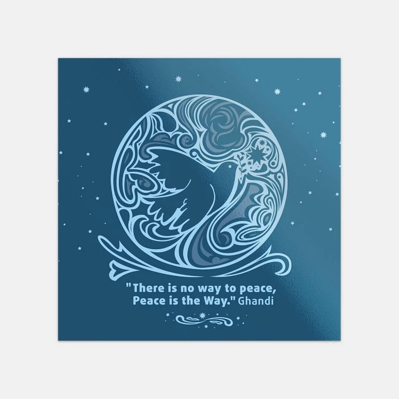 DOPASTICKER Bird There Is No Way To Peace Greenpeace Sticker Decal ...