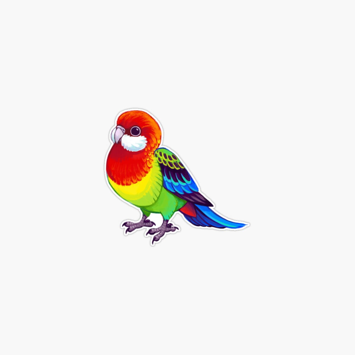 DOPASTICKER Birds: Egg Dayn Rosella Sticker, Phone Sticker Car Stickers ...