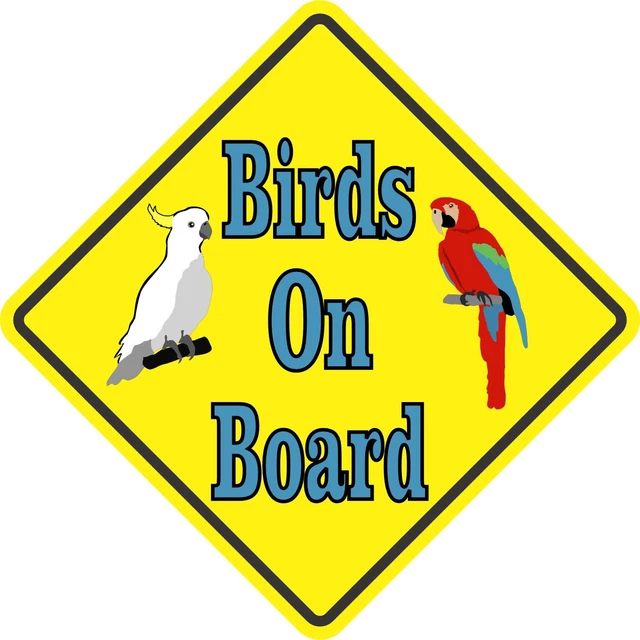 DOPASTICKER Birds On Board Sticker Phone Sticker, Latop Sticker, Lover ...