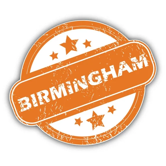 DOPASTICKER Birmingham Rubber Stamp Sticker Decal Phone Decal Water ...