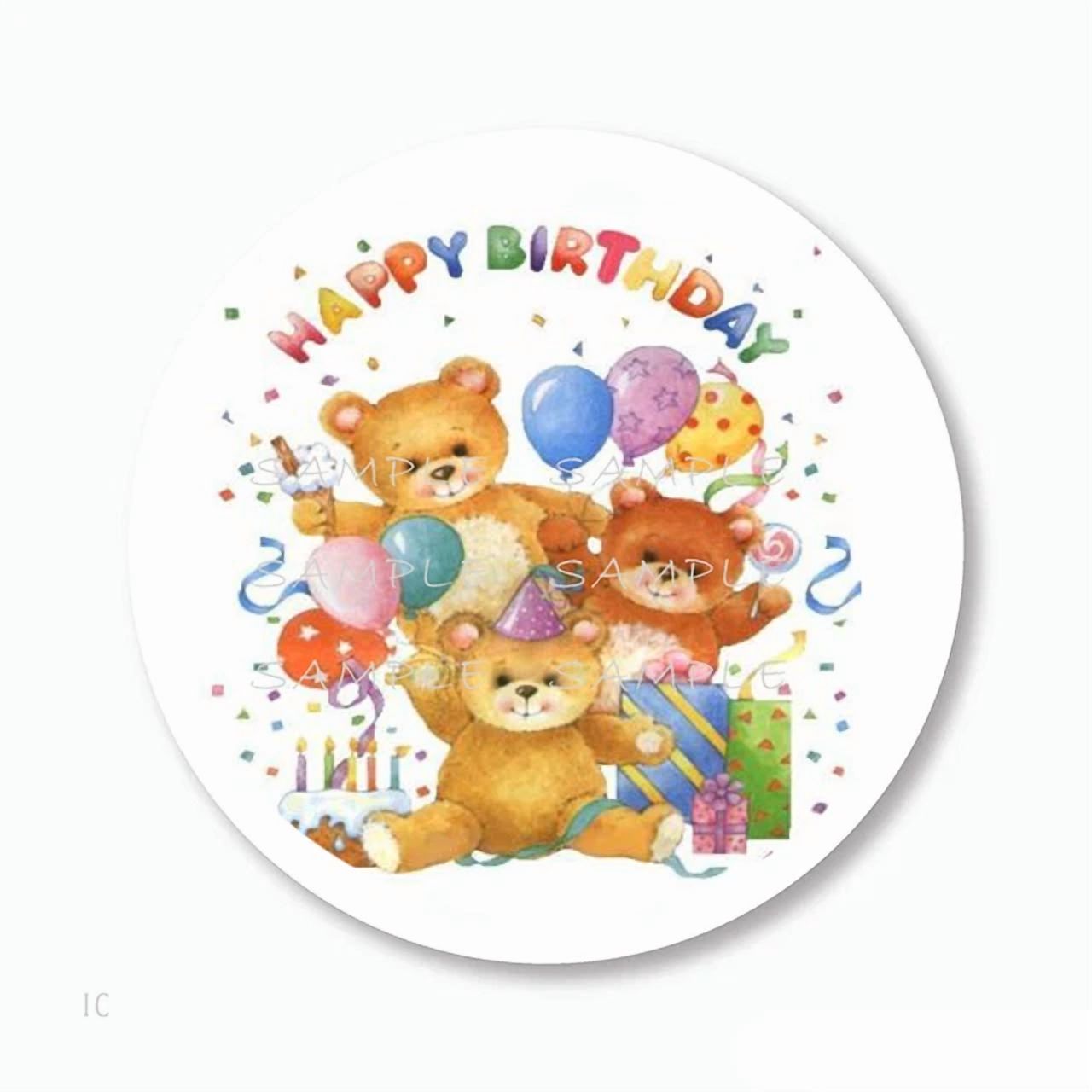 DOPASTICKER Birthday Balloons Bear Stickers Scrapbook Stickers Phone ...