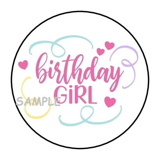 DOPASTICKER Birthday Girl Stickers Party Favors Hearts Phone Decal ...
