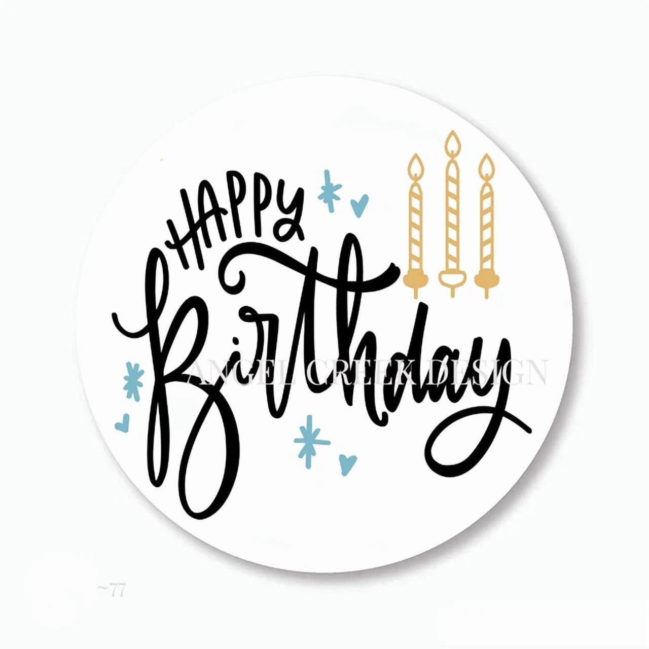 DOPASTICKER Birthday Stickers Happy Birthday Candles Birthday Phone ...