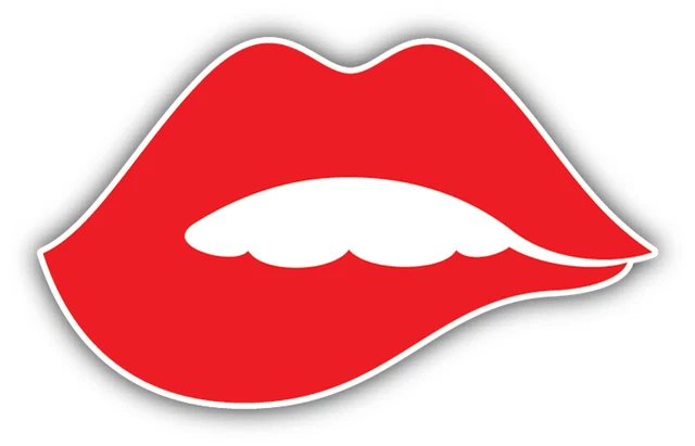DOPASTICKER Bite Lips Love Sticker Decal Phone Decal Water Bottle ...