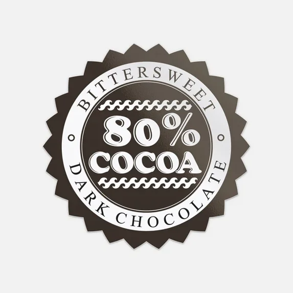 DOPASTICKER Bitter Sweet Dark Chocolate 80 Percent Sticker Phone Decal ...