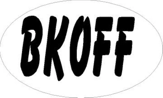 DOPASTICKER Bkoff Sticker Back Off Sticker Laptop Sticker Window ...
