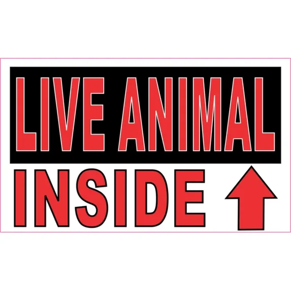 DOPASTICKER Black And Red Live Animal Inside Sticker Phone Sticker ...