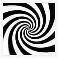 DOPASTICKER Black And White Spiral - With And Without Tile Pattern ...
