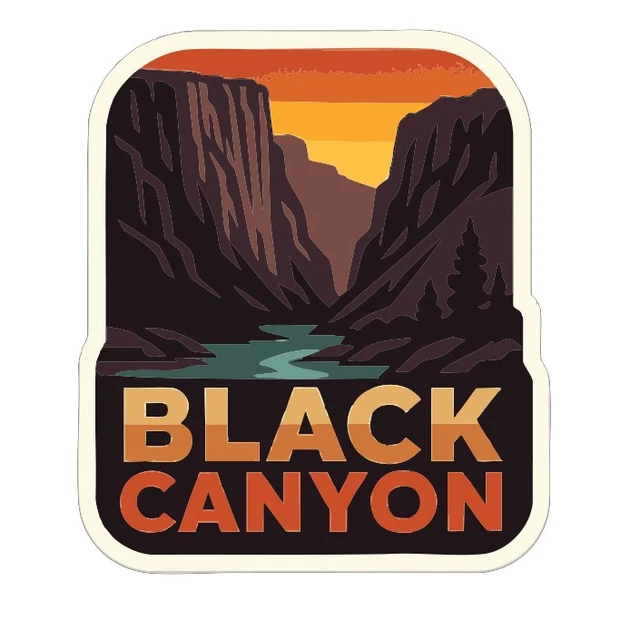 DOPASTICKER Black Canyon National Park Decal Sticker - Us National ...