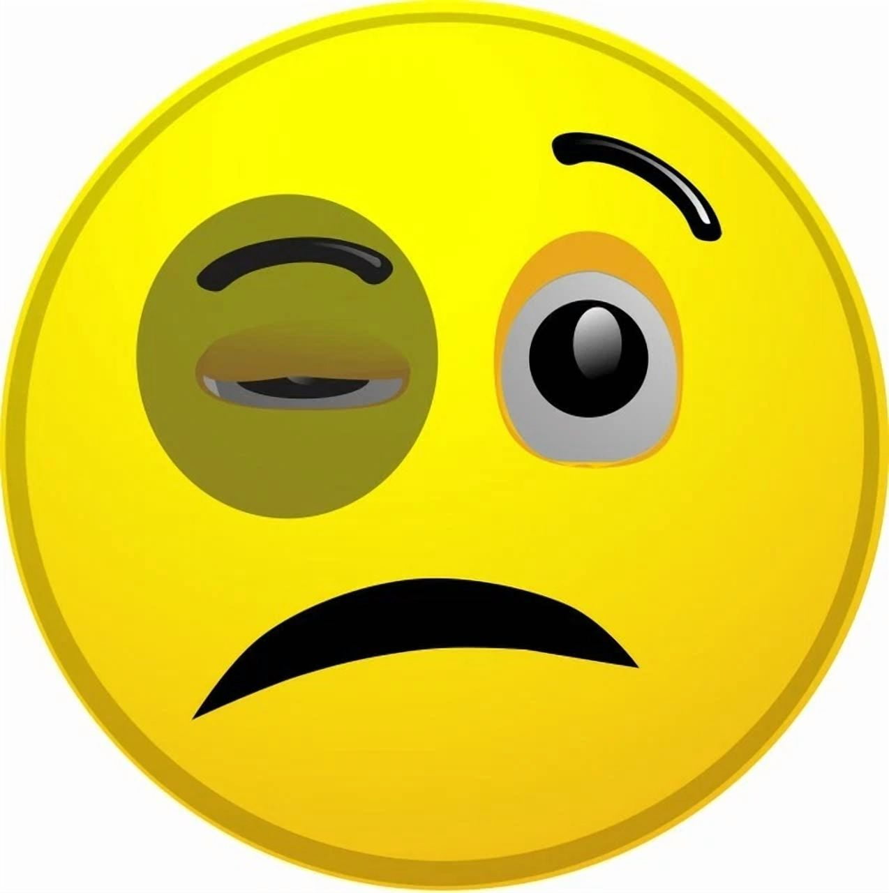 DOPASTICKER Black Eye Face Sticker Phone Sticker, Latop Sticker, Lover ...