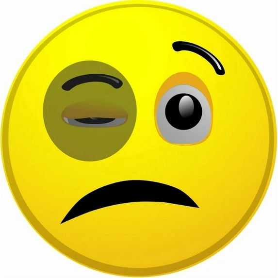 DOPASTICKER Black Eye Face Sticker Phone Sticker, Latop Sticker, Lover ...