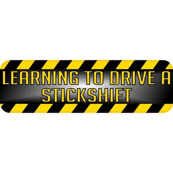 DOPASTICKER Black Learning To Drive A Stickshift Sticker Phone Sticker ...