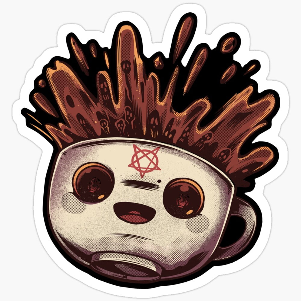 DOPASTICKER Black Magic Coffee Perfect Gift Everyone Phone Decal Water ...