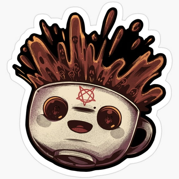 DOPASTICKER Black Magic Coffee Perfect Gift Everyone Phone Decal Water ...