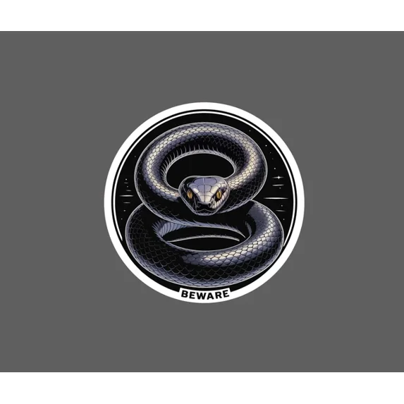 DOPASTICKER Black Mamba Sticker Animal Pet Wildlife Venomous Danger ...