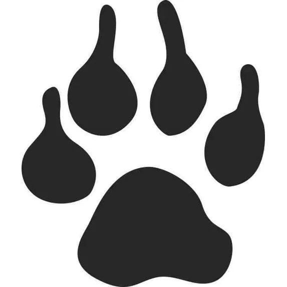 DOPASTICKER Black Paw Print Sticker Phone Sticker, Latop Sticker, Lover ...