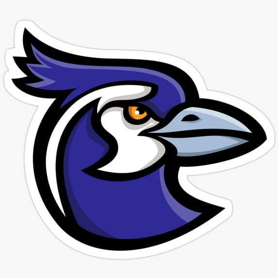 DOPASTICKER Black-Throated Magpie-Jay Mascot Sticker Phone Decal Water ...