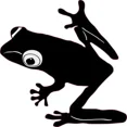 DOPASTICKER Black Tree Frog Sticker Cup Truck Sticker Phone Sticker ...