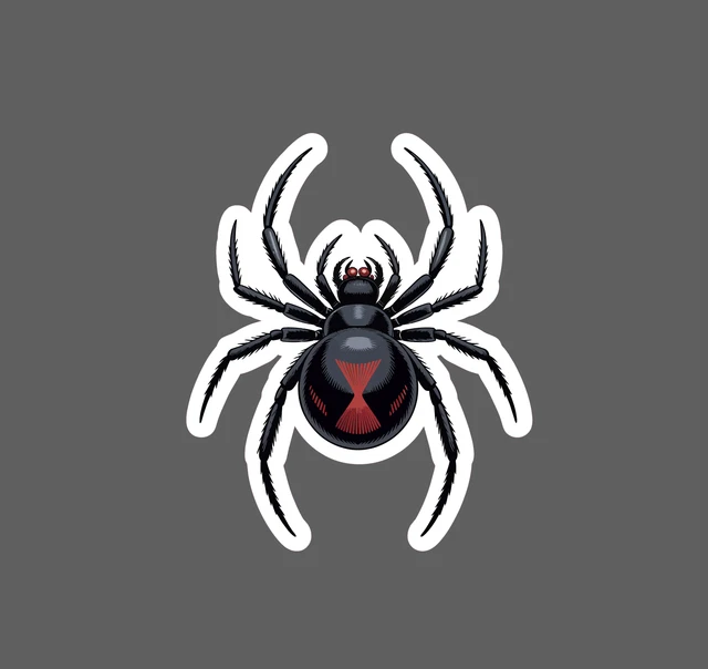 DOPASTICKER Black Widow Stickerpider Animal Venom Wildlife Sticker ...