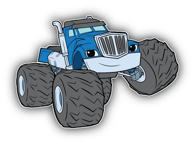 DOPASTICKER Blaze Cartoon Crusher Sticker Decal Phone Decal Water ...