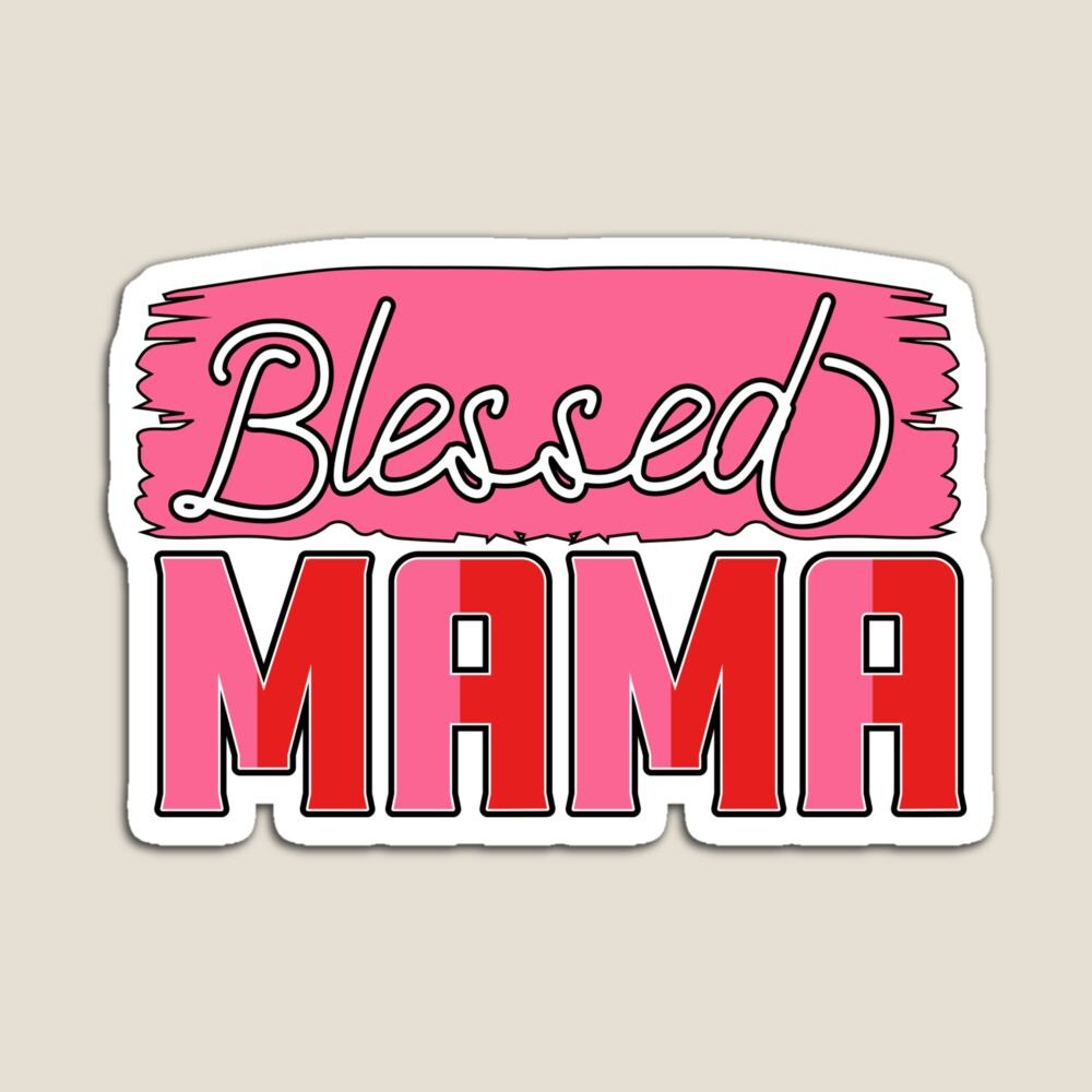 DOPASTICKER Blessed Mama Sticker Decorative Laptop, Phone Stickers ...